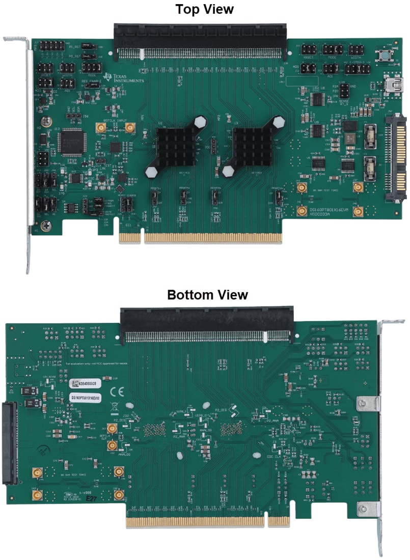 DS160PT801X16EVM Retimer Evaluation Module - TI | Mouser