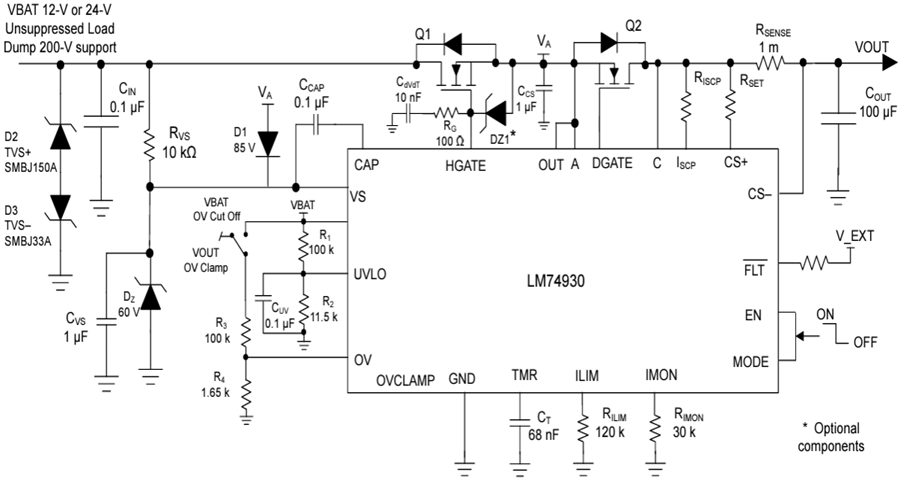 LM74930-Q1 Ideal Diode Controller - TI | Mouser