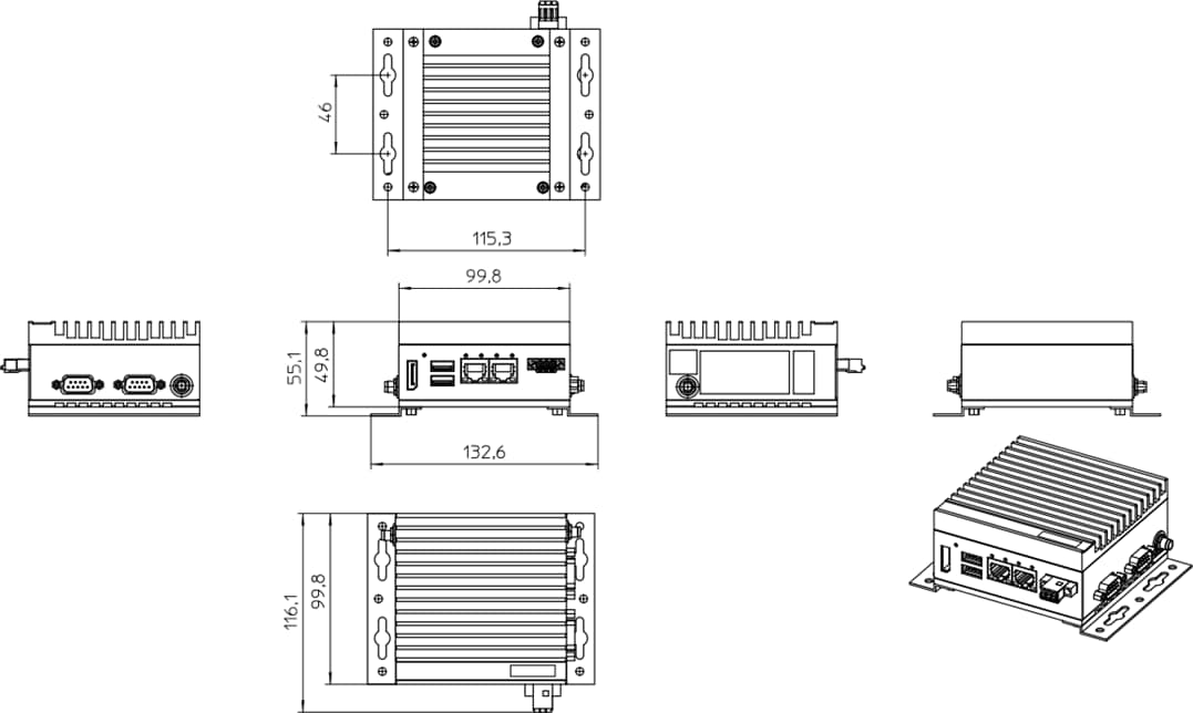 VL3 UPC Industrial Box PCs - Phoenix Contact | Mouser