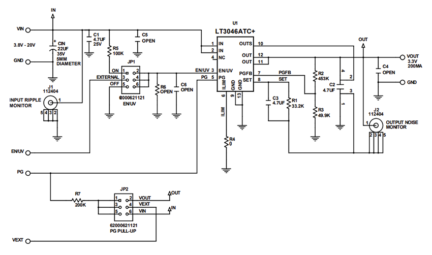 LT3046EVK#DFN Evaluation Kit - ADI | Mouser