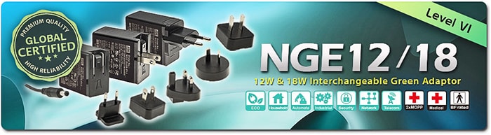 NGE Green Adapters - Mean Well | Mouser