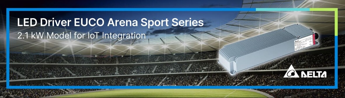 EUCO ARENA SPORT Series LED Drivers - Delta | Mouser