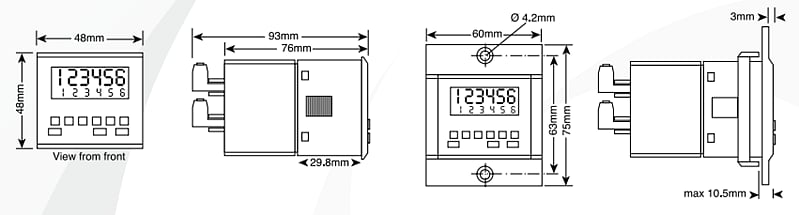7922 & 7932 Programmable Preset Counters - Trumeter | Mouser