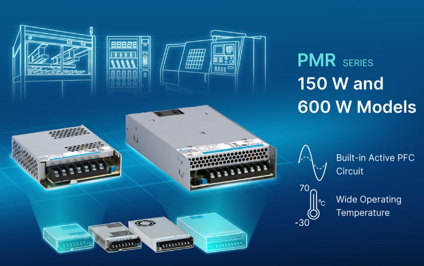 PMR 150W & 600W Panel-Mount Power Supplies - Delta | Mouser
