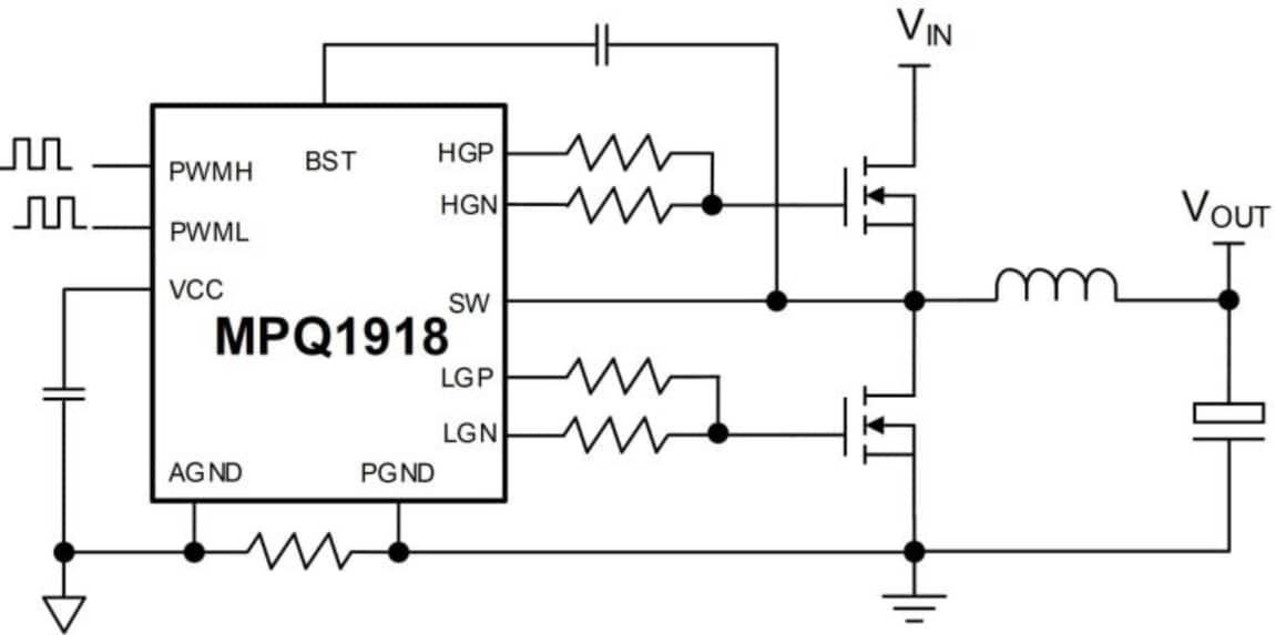 MPQ1918 Half-Bridge GaN/MOSFET Drivers - MPS | Mouser