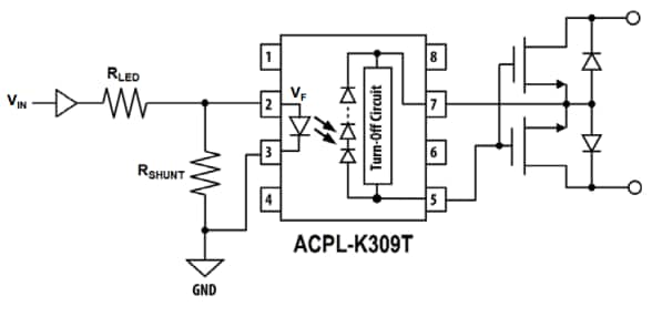 ACPL-K309T Automotive Photovoltaic Drivers - Broadcom | Mouser