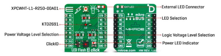 LED Flash 3 Click - Mikroe | Mouser