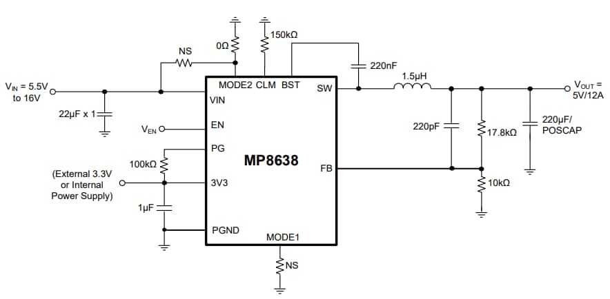 MP8638 Synchronous Step-Down Converters - MPS | Mouser