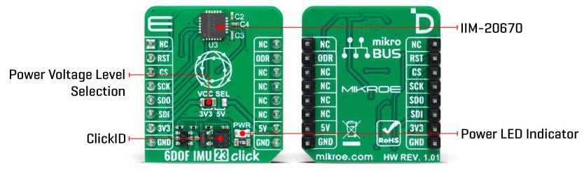 6DOF IMU 23 Click - Mikroe | Mouser