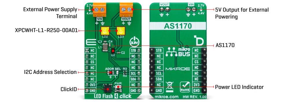 LED Flash 4 Click - Mikroe | Mouser