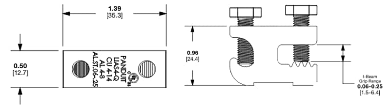 LIAS4-Q Lay-In Lugs - Panduit | Mouser