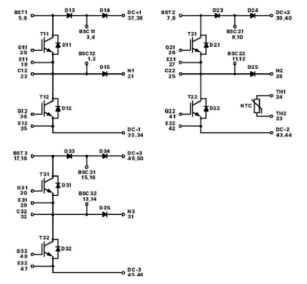 NXH600B100H4Q2F2S1G Si/SiC Hybrid Module - onsemi | Mouser