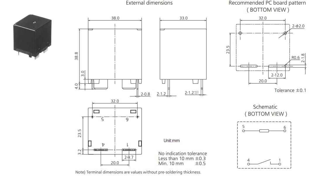 HE-A General Power Relays - Panasonic Industrial Devices | Mouser