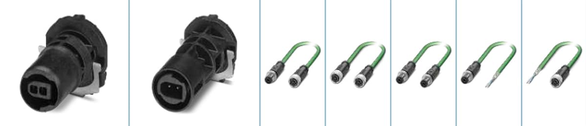 ONEPAIR SPE M12 Connectors & Cables - Phoenix Contact | Mouser