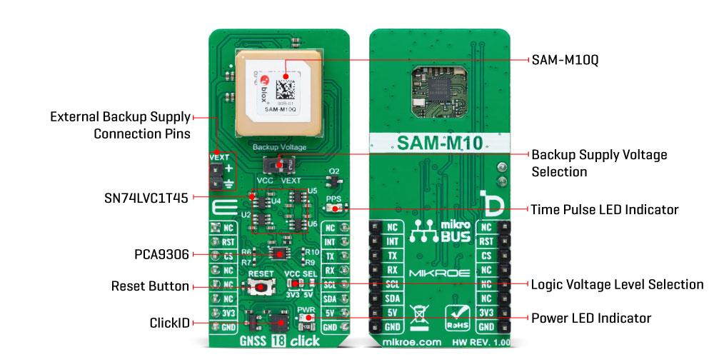 GNSS 18 Click - Mikroe | Mouser