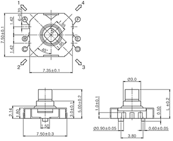 MU Multidirectional Switches - Apem | Mouser
