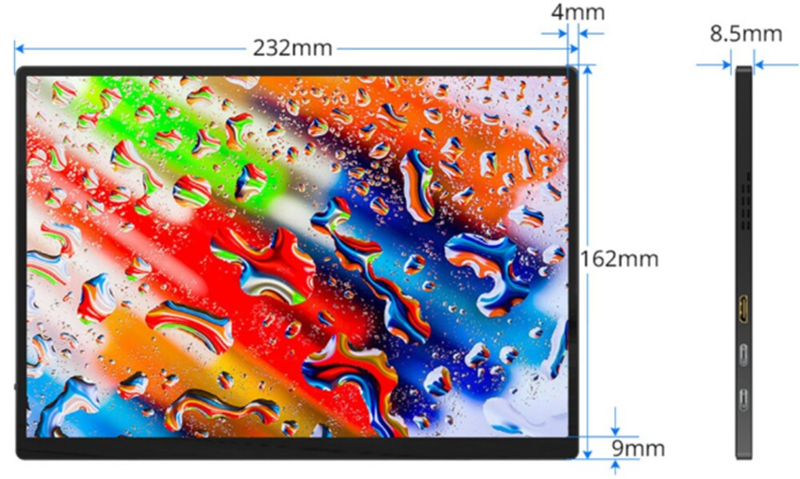 DFR1170 10.5" 1920x1280 LED Touch Portable Monitor - DFRobot | Mouser