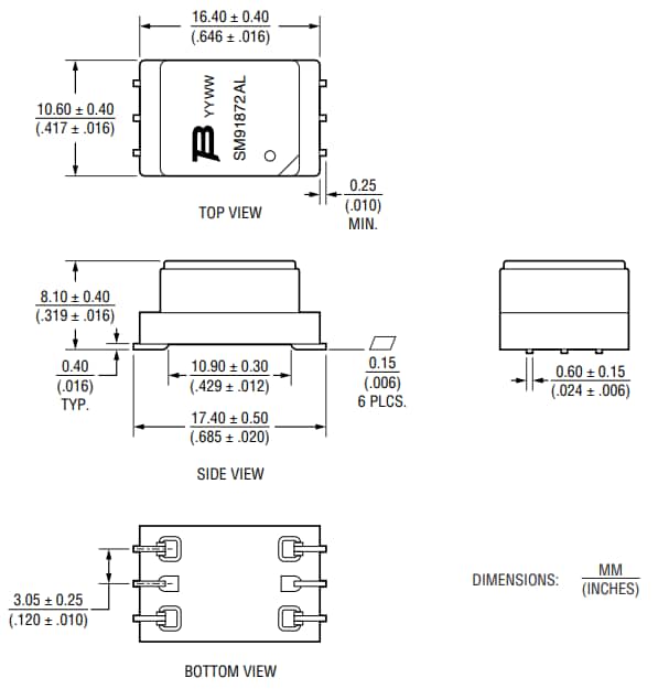 SM91872AL BMS Transformer - Bourns | Mouser