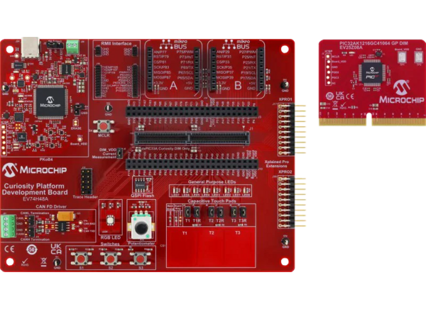 BN61G23A Curiosity Platform Dev Board + GP DIM - Microchip Technology | Mouser