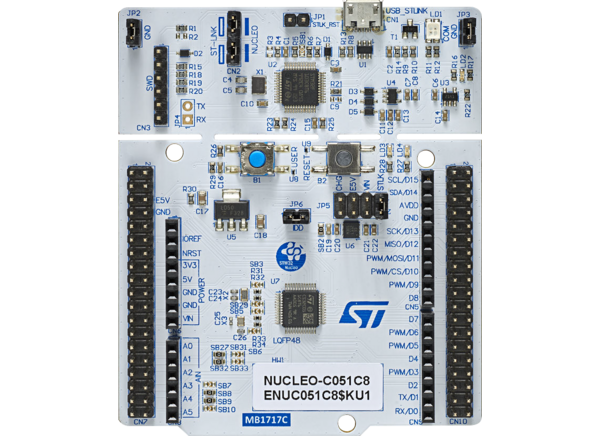 NUCLEO-C051C8 STM32 Nucleo-64 Development Board - STMicro | Mouser