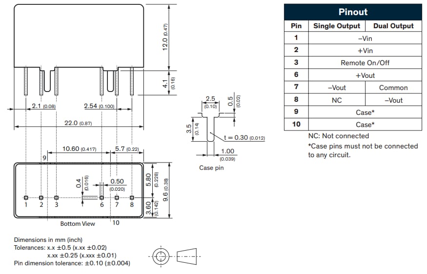 TMR 10WIR 10W DC/DC Railway Converters - TRACO | Mouser