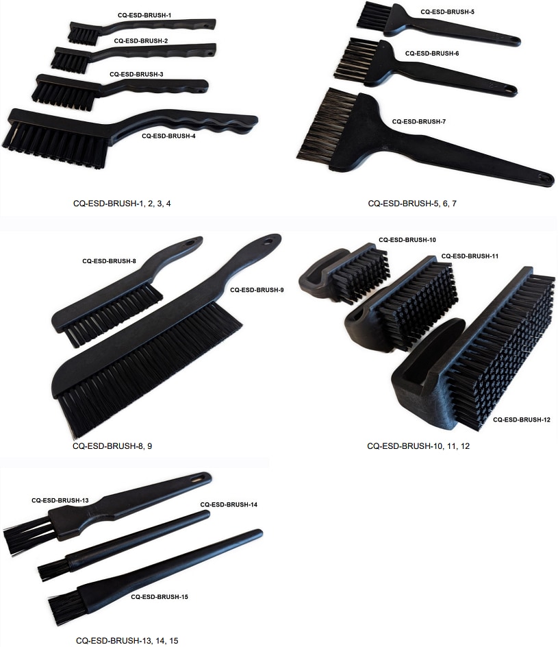 Static Conductive / Static Dissipative ESD Brushes - Chip Quik | Mouser