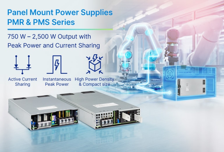 PMS Panel Mount Power Supplies - Delta | Mouser
