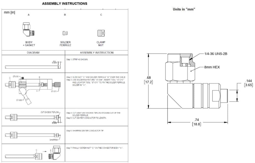 PE517795 3.5mm Male Connector - Pasternack | Mouser