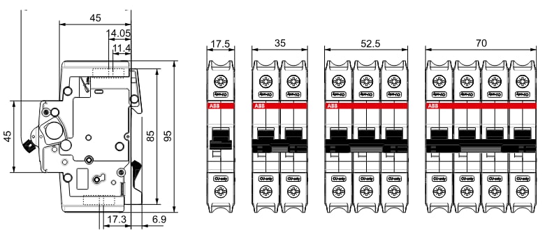 System pro M compact® SU200ML Circuit Breakers - ABB | Mouser