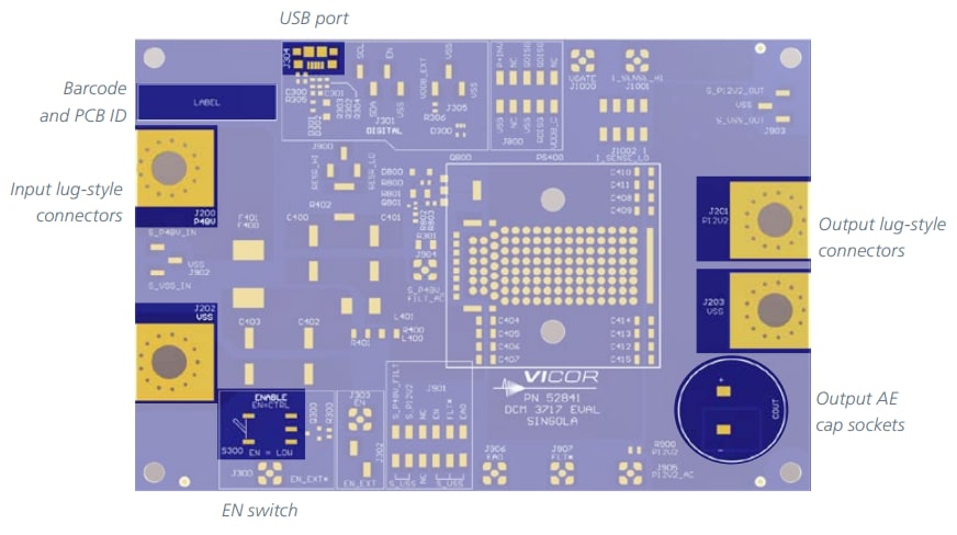 DCM3717 SM-ChiP Evaluation Boards - Vicor | Mouser