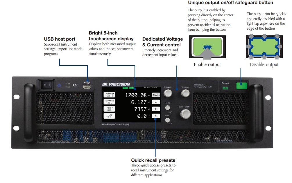HMR ATE System DC Power Supplies - B&K | Mouser