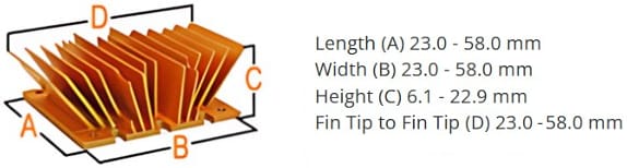 maxiFLOW Power Brick Heat Sinks - ATS | Mouser