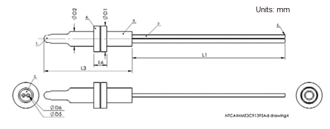 NTCAIMM66H NTC Thermistor - Vishay / BC Components | Mouser