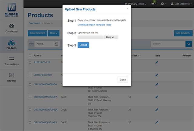 Inventory Management by Mouser