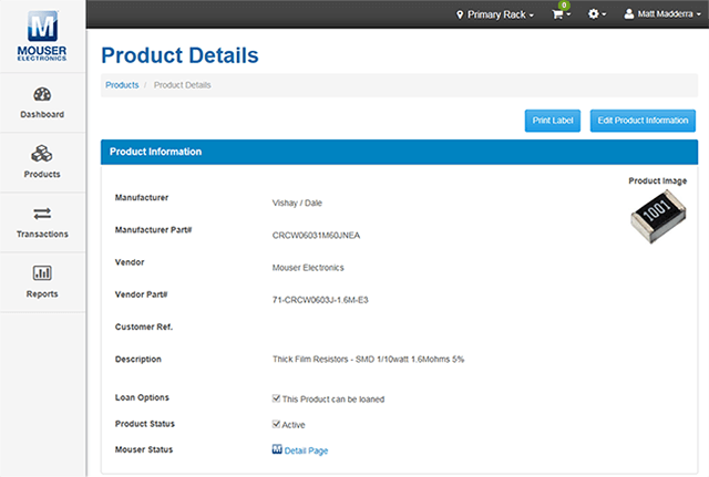 Inventory Management by Mouser