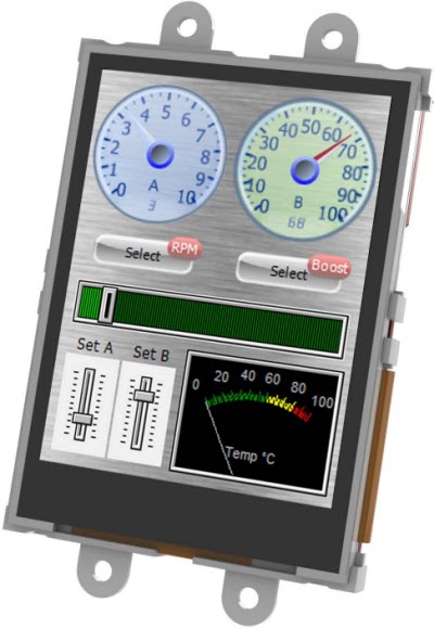 4D Systems microLCD Intelligent Graphic Display Modules | Mouser