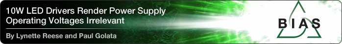 10W LED Drivers Render Power Supply Operating Voltages Irrelevant