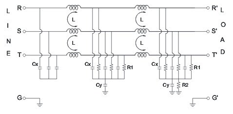 EMC/EMI 3-Phase Filters - Delta Electronics | Mouser