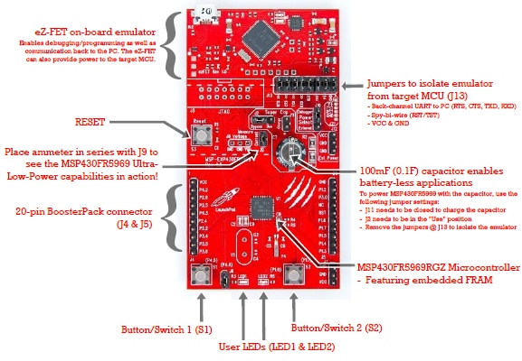 MSP430FR5969 LaunchPad Evaluation Kit - TI | Mouser