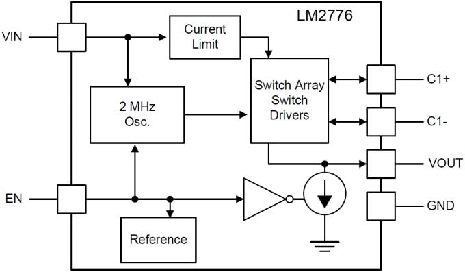 LM2776 CMOS Charge-Pump Voltage Converter - TI | Mouser