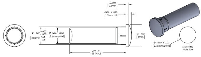 LFC Series Low Profile Diffused Rigid Light Pipes - VCC | Mouser