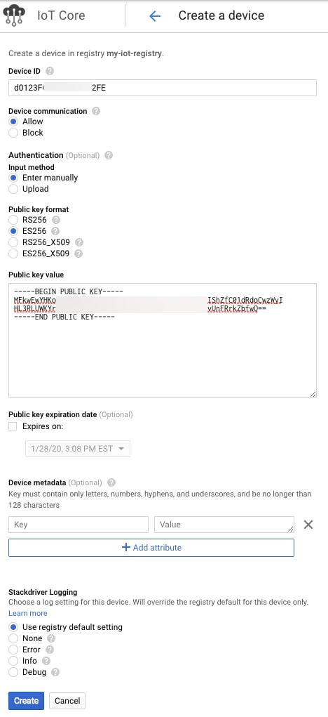 Connecting Google Cloud IoT and AVR-IoT WG Eval Board | Mouser