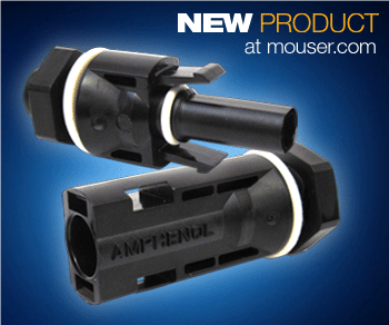 Amphenol Industrial Helios H4 Solar Connectors Available from Mouser
