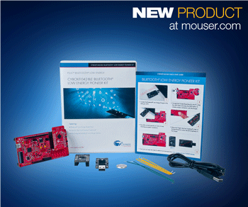 Drag and Drop Design with the Cypress Bluetooth Low Energy Pioneer Dev Kit Now at Mouser