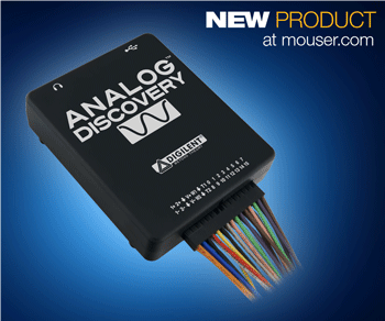 Test Anywhere with Digilent’s Analog Discovery Oscilloscope Now at Mouser