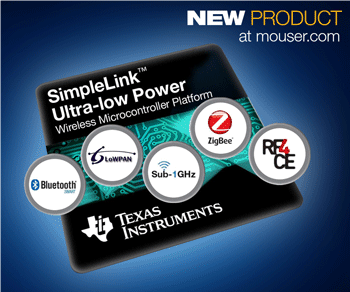 Make IoT Simple with the TI SimpleLink Low Power Wireless MCUs Now at Mouser