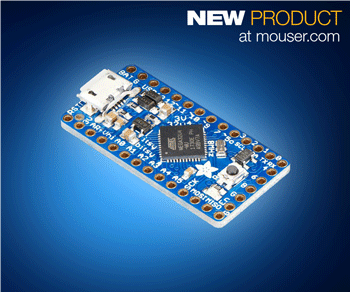 Adafruit Itsy Bitsy 32u4 Now at Mouser Electronics for Array of DIY Projects