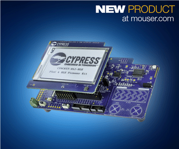 Cypress PSoC 6 BLE Pioneer Kit, Now at Mouser, Brings Low-Power, Flexible MCU to IoT Designs