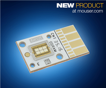 OSRAM OSTAR Projection Power LEDs Now Available from Mouser Electronics