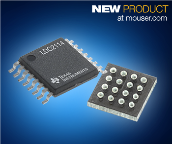 Mouser Electronics Stocks the Texas Instruments LDC2114 Inductive Touch ...